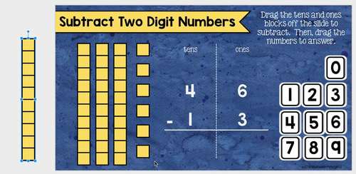 2 Digit Subtraction without Regrouping Using Place Value for Google ...