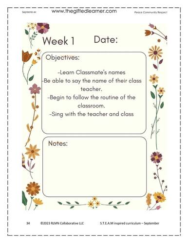 Preschool curriculum Lesson Plans fully written STEAM Reggio Montessori ...