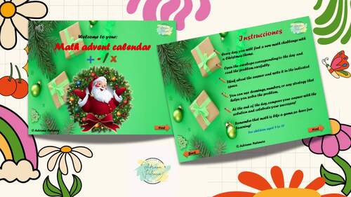 Christmas Math: Advent Calendar for the Classroom by Adriana Palencia ...