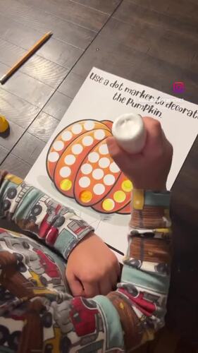 Fall Math Games, Math Fall Activities for Preschoolers, Roll-A-Pumpkin ...