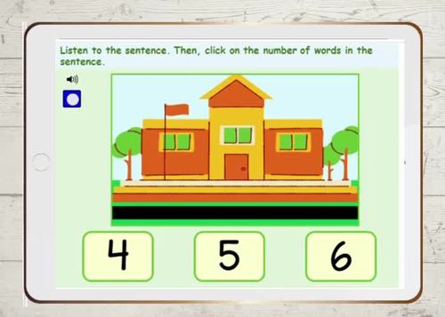 Counting Words in a Sentence Phonological Awareness (Audio Support ...