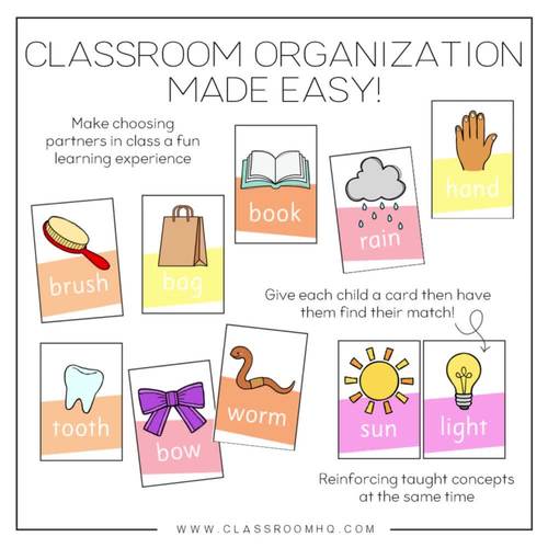 Pick A Partner - Compound Word Partner Cards Pack by classroomHQ