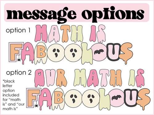 Halloween-themed Math Bulletin Board by The Happy Little Classroom