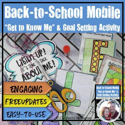 Back to School Mobile Goals Activity by Created by MrHughes | TPT