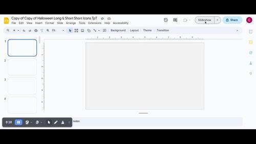 Halloween Four Corners Game Long & Short Short: Prepare Rhythms with Icons