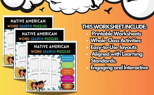 Native American Word Search Activities Morning Work 4th,5th,6th,7th,8th ...