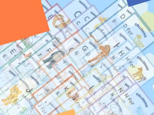 Alphabet Animal Learning Bundle (A–Z Posters + Workbook) by eungyeong park