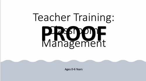 Teacher Training: Classroom Management by Admin 4 You | TPT