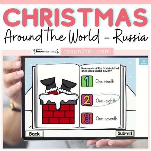 Christmas in Russia Reading Comprehension Digital Activities Boom Cards