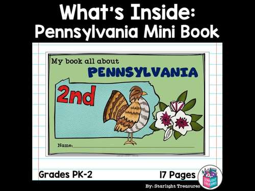 Pennsylvania Mini Book for Early Readers - A State Study, Pennsylvania ...