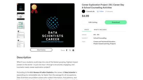 Career Exploration Projects | MNJ | Career Day & School Counseling ...