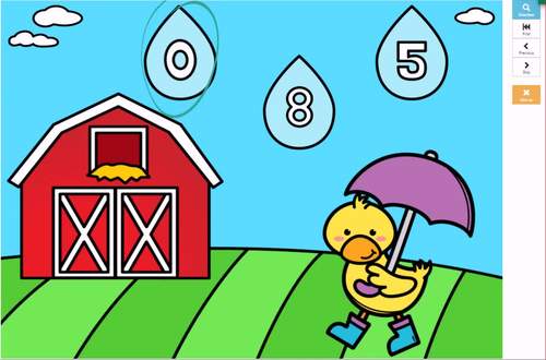 Boom Cards™ Raindrop Counting (0-10) by Kindergarten Kristy | TPT