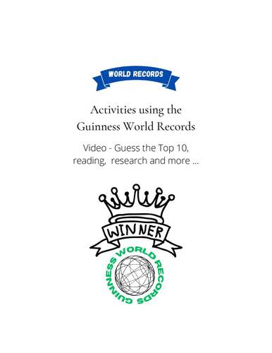 Top 10 Guinness World Records. Video lesson. Listening. Science. Math.