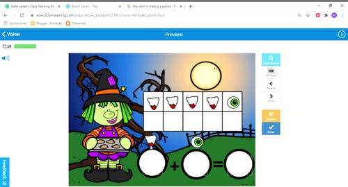 BOOM CARDS HALLOWEEN: Sumas HASTA 10 | Digital Math Game in Spanish