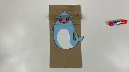 Dolphin Animal Puppet Craft by Fun with Speech Therapy Teacher | TPT