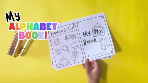 My Letter M Book | Letter of the Week Alphabet Worksheets by Kids Burrow