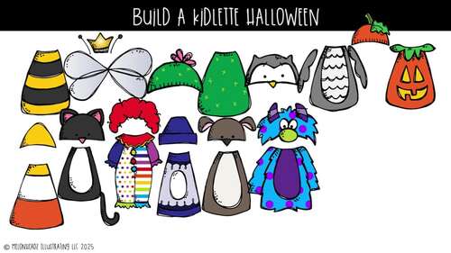 Build A Kidlette clip art, Halloween clip art, Costume clip art COMBO PACK
