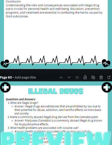 Illegal Drugs Review and Paper Study Guide by Secondary Science HQ
