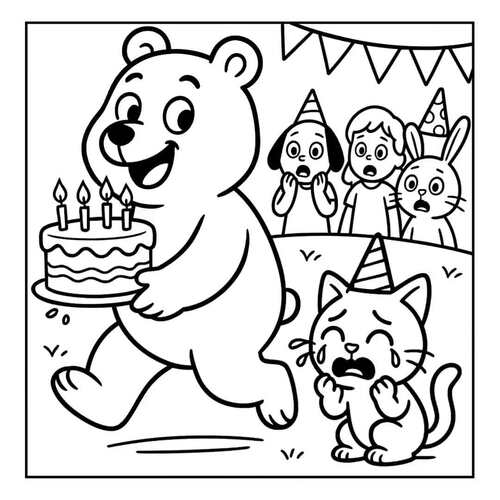 Sneaky Bear Coloring Pages | 45 Fun and Cozy Bear Coloring Sheets