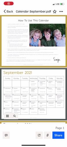 SEPTEMBER Listening Calendar 30 Days of Songs and Music Listening ...