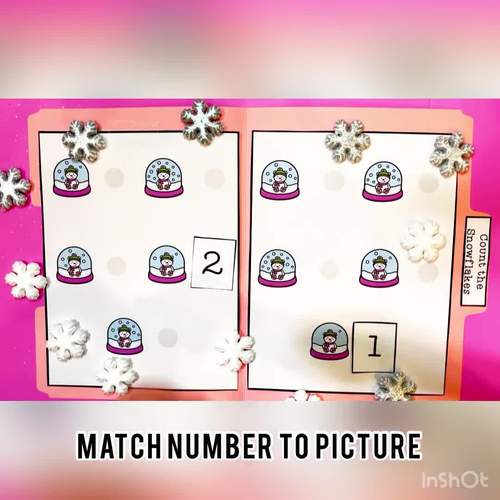 Winter File Folders Counting 1-10 by Ms Gs Abilities | TPT