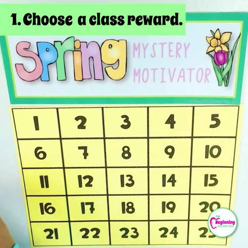Mystery Motivator for Spring | Positive Classroom Management Tool K ...