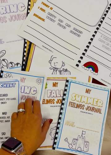 Feelings Writing Journals | Identifying Feelings Elementary | SEL Mornings