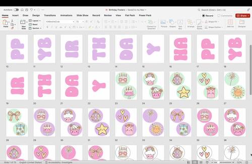 Staff/ Student Birthday Posters & Accent Pieces - Bulletin/ Door Display