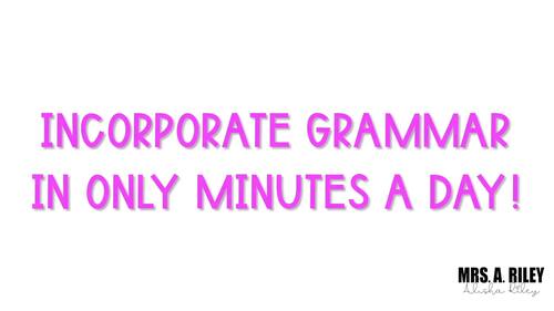 Daily Grammar Practice Bell Ringers Do Now 7th Grade Grammar Worksheets