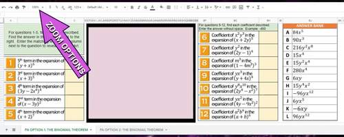 PIXEL ART: The Binomial Theorem (2 Options) DISTANCE LEARNING | TPT