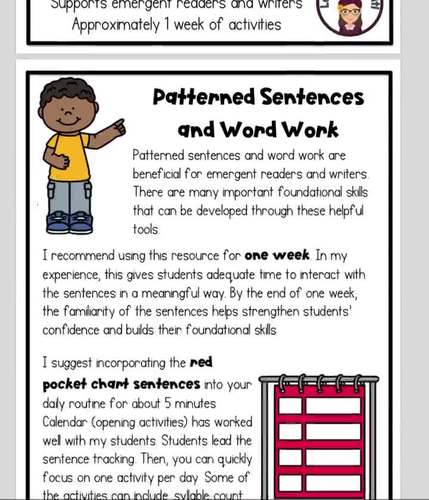 Sight Word Sentences in Spanish- Oraciones en patrón- Ayudantes de la ...