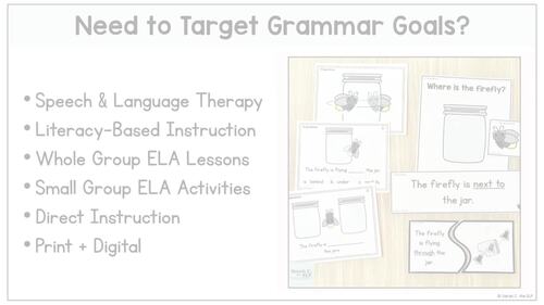 Firefly & Jar Prepositions of Place or Positional Words Activities for ...