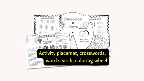 Ascension of Jesus Activity Bundle, 4 Sunday School and Homeschool Games