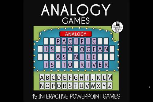 Analogy Games - PowerPoint Games - Examples of Analogies in Sentences