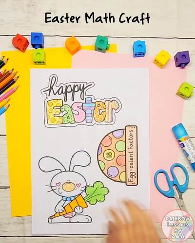 Easter Math Crafts | Factors and Multiples | Easter Math Activities ...