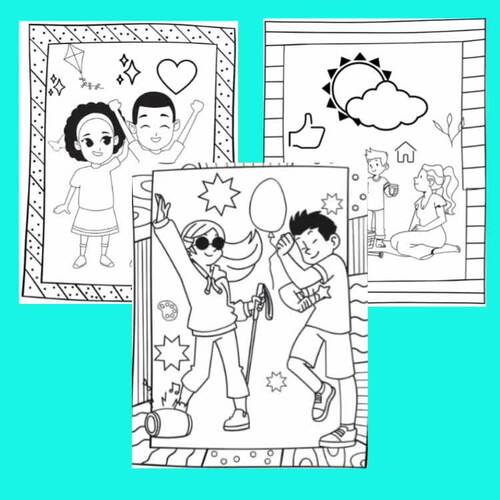 National Sibling Day 10th April Coloring Pages Pages-April Spring ...