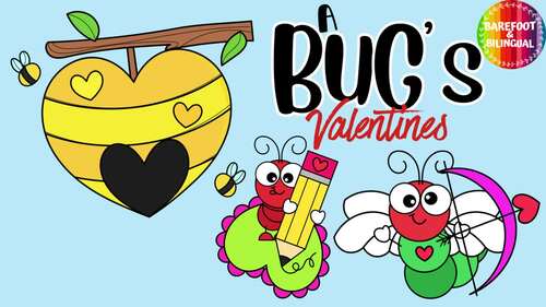 Valentines Bugs Clipart - Insects Clip Art - Valentines Day Clipart