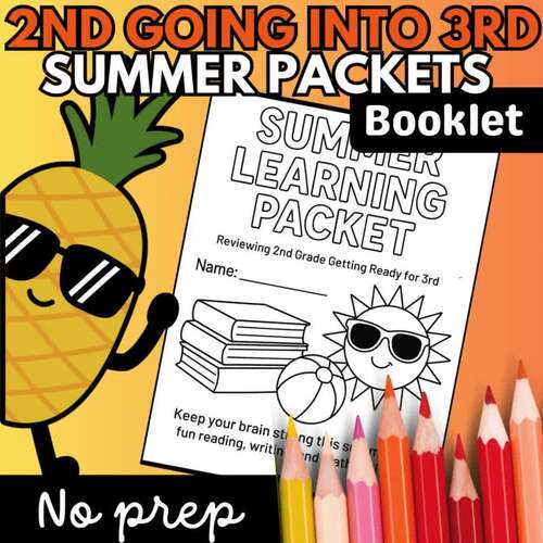 Summer Packets 2nd Going Into 3rd | Printable Summer Review Activities