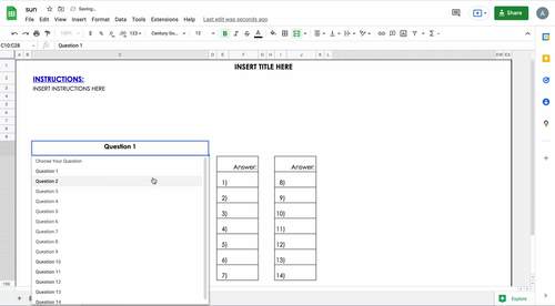EDITABLE Pixel Art Task Cards Template Sun by Amusing Algebra | TPT
