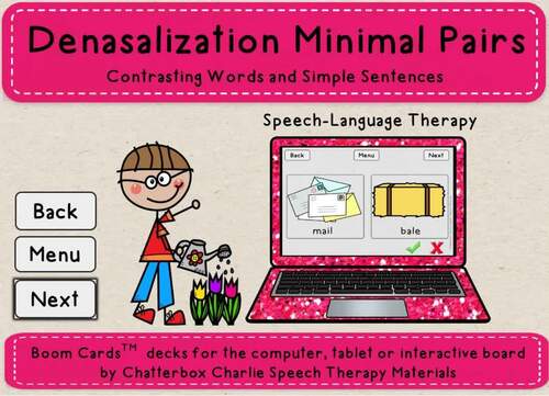 St Minimal Pairs Contrasting Words and Simple Sentences Boom Cards S B ...