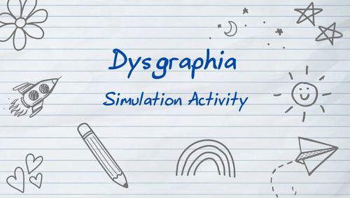Dysgraphia Simulation Activity by Created by Kellane | TPT