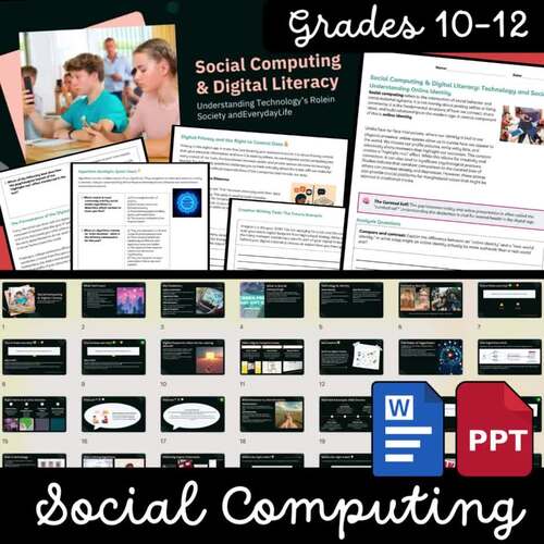 Social Computing & Digital Literacy Reading Passages Grades 10–12 ...