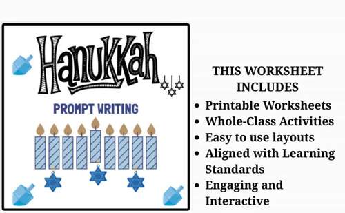 Hannukah Prompt Writing by Learnwith Ease | TPT