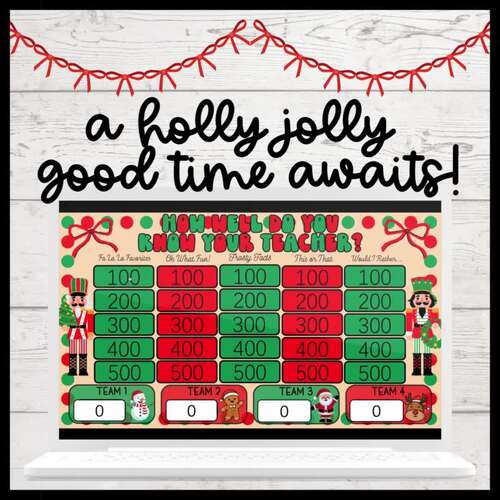 Christmas How Well Do You Know Your Teacher Game Show | Holiday Party ...