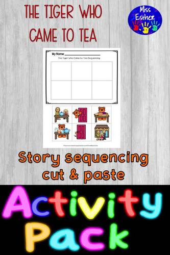 The Tiger Who Came to Tea - 10 Resources / Letter T / BOOM CARDS