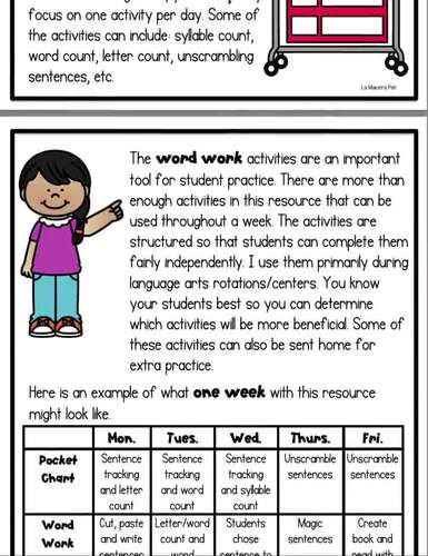 Sight Word Sentences in Spanish- Oraciones en patrón- Opuestos | TPT