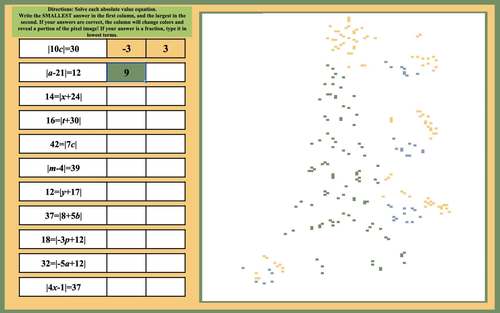 Christmas - Solving Absolute Value Equations - Digital Pixel Reveal