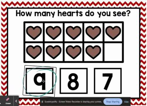 Valentine Number Activities BOOM™ Cards Preschool, Kinder, Special Ed