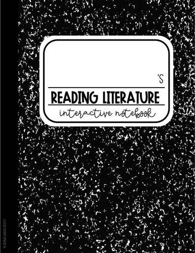 Reading Interactive Notebook: Literature Activities and Literary Elements