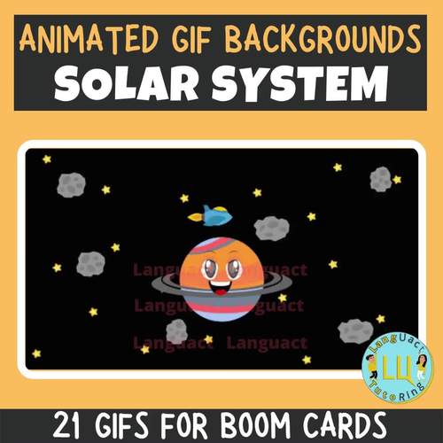 GIFS Planets | animated backgrounds scenes | for Boomcards Google apps